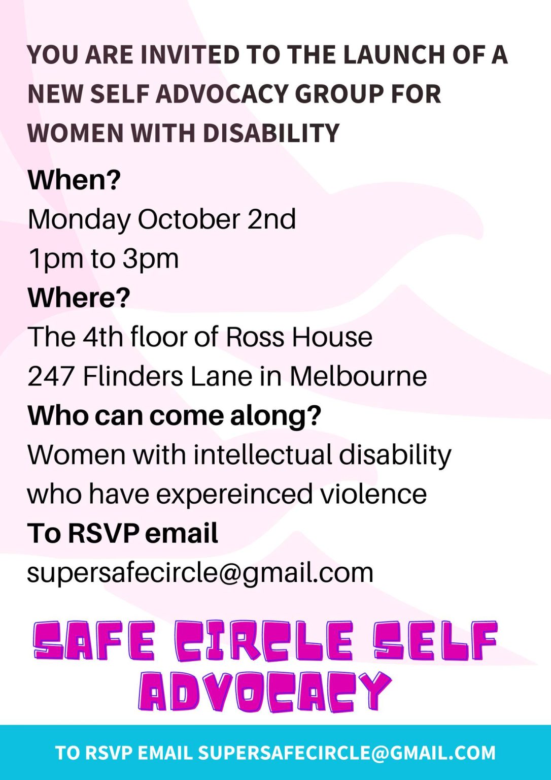 New Self Advocacy Group – Powerful Positive Parents